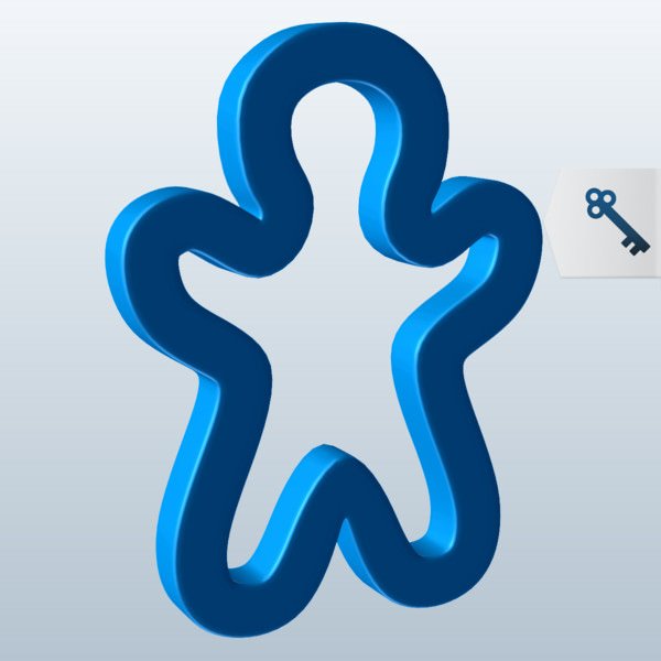 Gingerbread Man v1 Free 3D Model - .obj .stl - Free3D