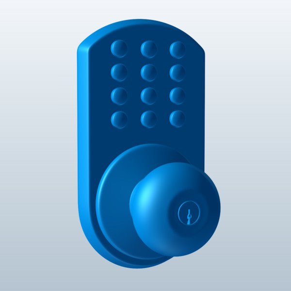 Keypad knob entry v2 Free 3D Model - .obj .stl - Free3D
