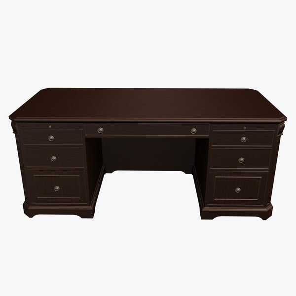 Office Desk v3 Free 3D Model - .obj .stl - Free3D