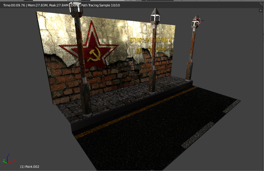 WW2 wall Free 3D Model - .blend - Free3D