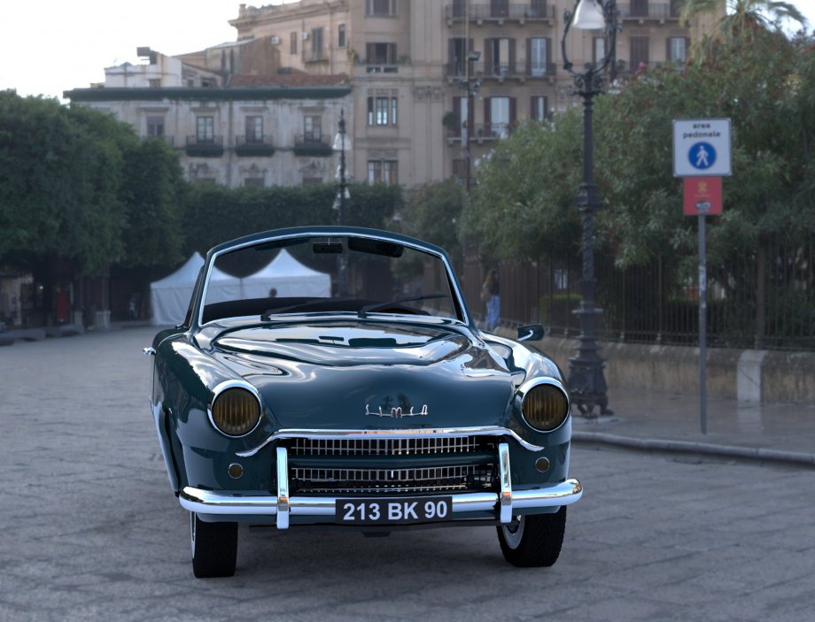 SIMCA Aronde WE 1955 Free 3D Model - .obj - Free3D