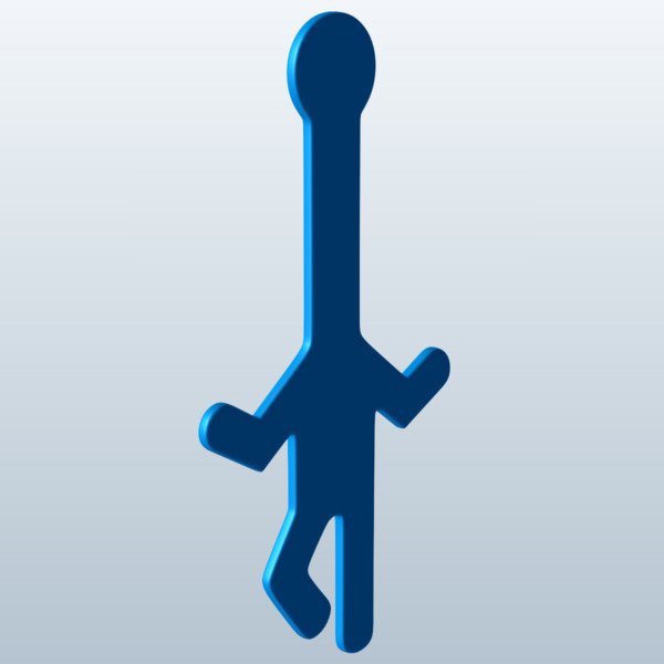 Stick fig pos3 V2 Free 3D Model - .obj .stl - Free3D