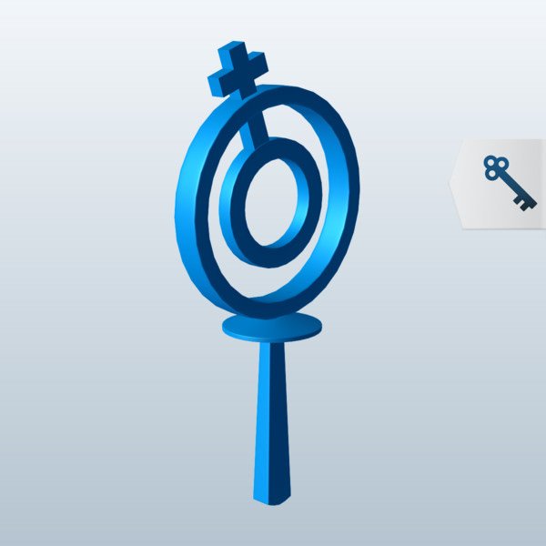 Female Gender Sign V1 Free 3D Model - .obj .stl - Free3D