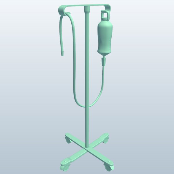 IV Stand v1 Free 3D Model - .obj .stl - Free3D