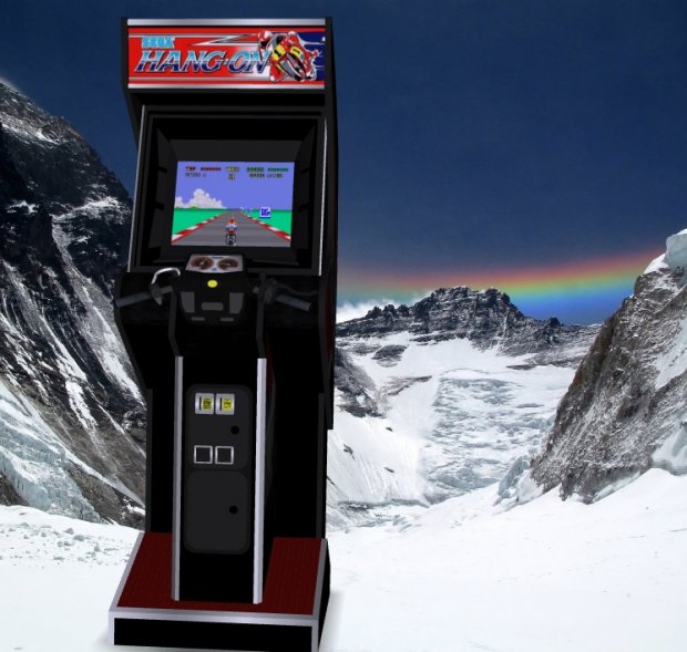 HANG ON - Upright Arcade Machine Free 3D Model - .3ds - Free3D