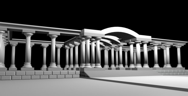Temple Free 3D Model - .blend - Free3D