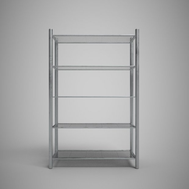 COMMERCIAL WIRE SHELF Free 3D Model - .obj - Free3D