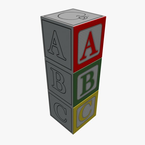 Alphabet Blocks v2 Free 3D Model - .obj .stl - Free3D