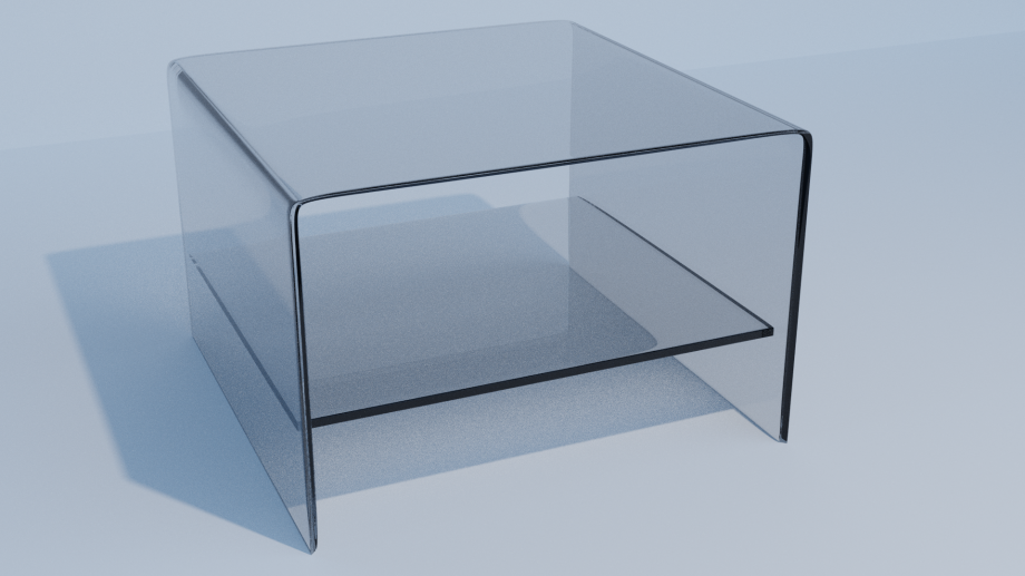 Basic glass table Free 3D Model - .blend - Free3D