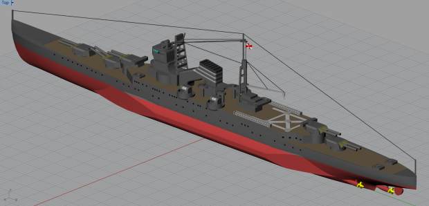 Heavy Cruiser Suzuya Free 3D Model - .3dm - Free3D