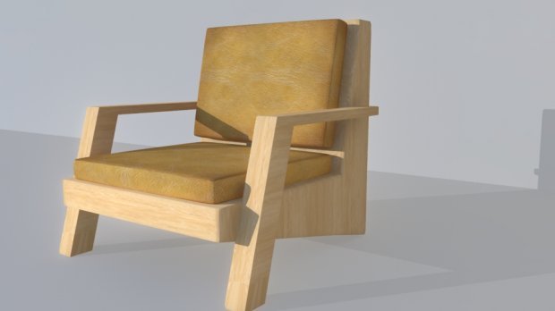 Study chair Free 3D Model - .obj .ma - Free3D