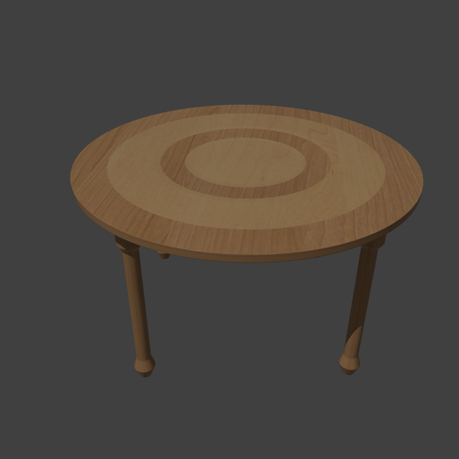 Round table Free 3D Model - . .blend .fbx .3ds .obj - Free3D