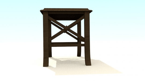 Table Free 3D Model - .3ds .obj .blend .mtl - Free3D