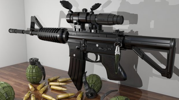 Assault Riffle Free 3D Model - .max - Free3D