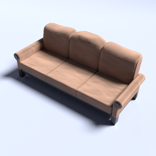 Set of Couches Free 3D Model - .3ds .obj .blend .fbx .mtl - Free3D
