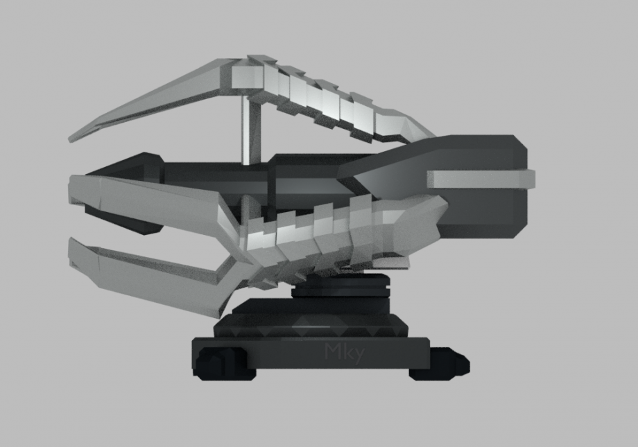 Rail gun Free 3D Model - .3ds .blend .fbx .mtl .obj .stl - Free3D