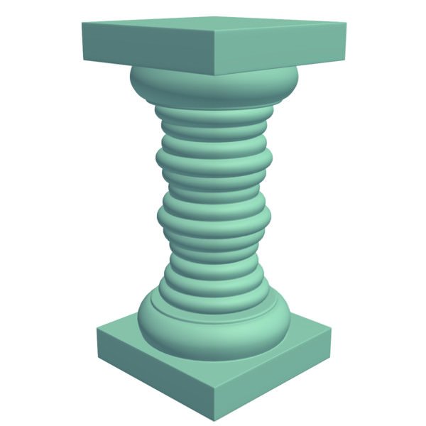 Display PedestalConcentric Rings v1 Free 3D Model - .obj .stl - Free3D