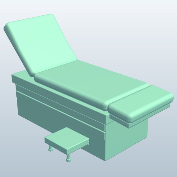 Exam table in doctor office v1 Free 3D Model - .obj .stl - Free3D