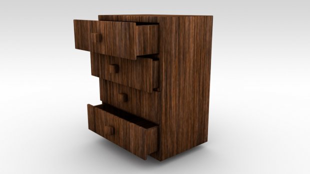 Wooden closet Free 3D Model - .c4d - Free3D