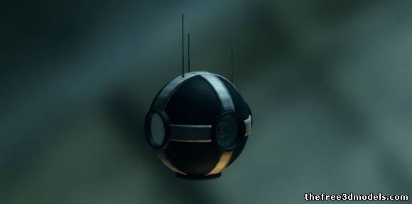 Surveillance Camera Orb .Obj Free 3D Model - .obj - Free3D