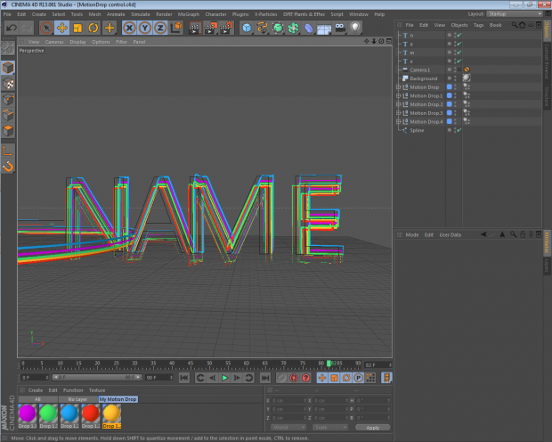 Motion Drop Template Free 3D Model - .c4d - Free3D