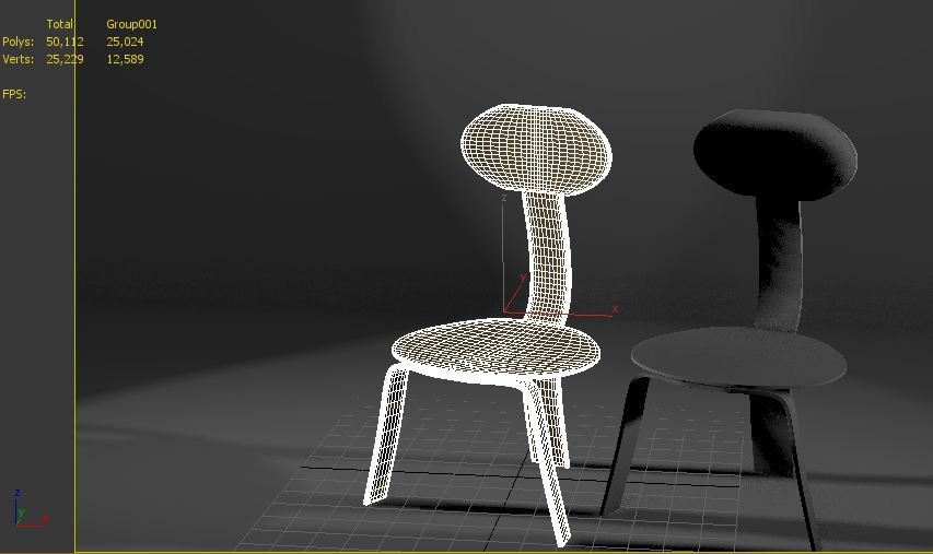 Simple wood Chair Free 3D Model - .max .obj .fbx - Free3D