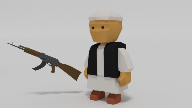Low Poly Rigs Soldier Free 3D Model - .obj .blend .fbx - Free3D