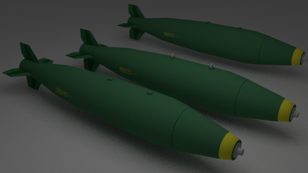 MK-83 Bomb Free 3D Model - .3ds .obj .dae .blend .fbx .mtl .tga .sldprt ...