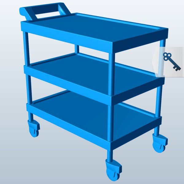 Utility Cart V1 Free 3D Model - .obj .stl - Free3D