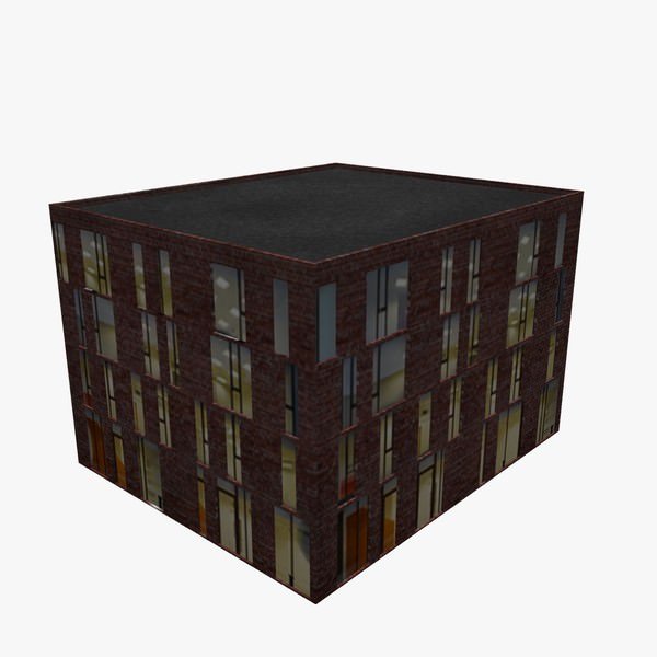 Office Building Brick V1 Free 3D Model - .obj .stl - Free3D