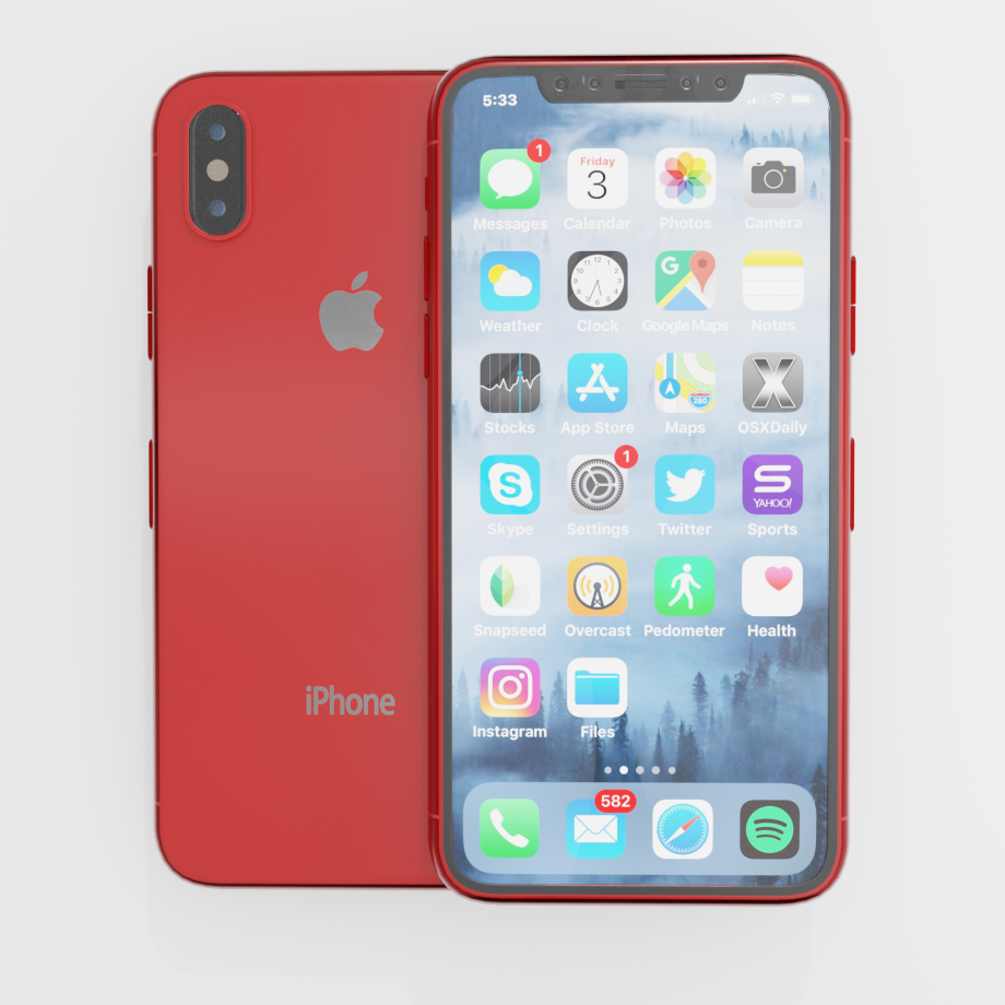 IPhoneX Free 3D Model - .blend - Free3D