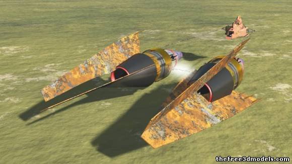 Star Wars racer Free 3D Model - .3ds .obj .sldprt - Free3D