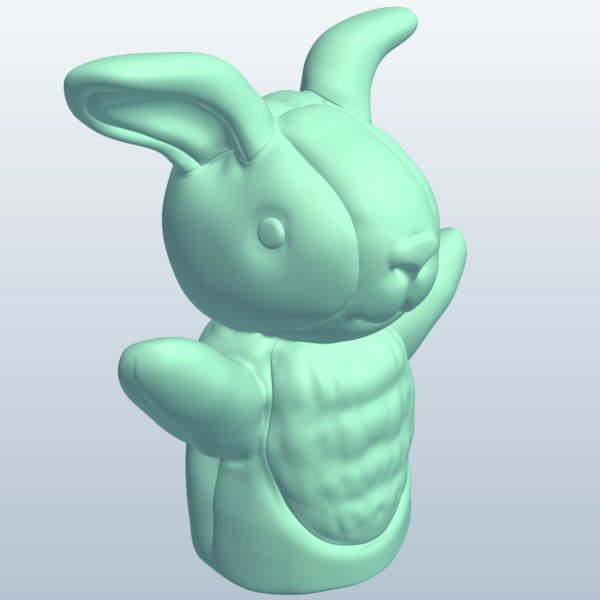 Finger puppet rabbit V1 Free 3D Model - .obj .stl - Free3D