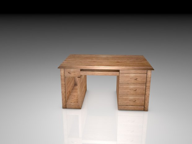 Computer Table Free 3D Model - .3ds .obj .dae .c4d .fbx - Free3D