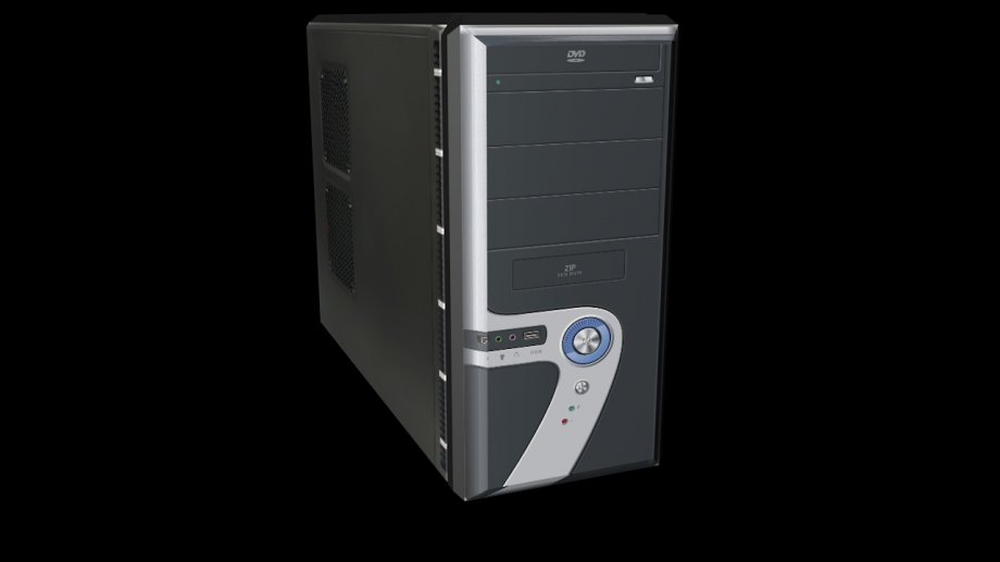 Cpu office / home Free 3D Model - .c4d .obj - Free3D