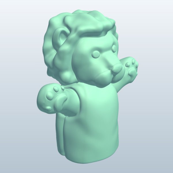 Dedo títere león v1 Modelo 3D gratis - .obj .stl - Free3D
