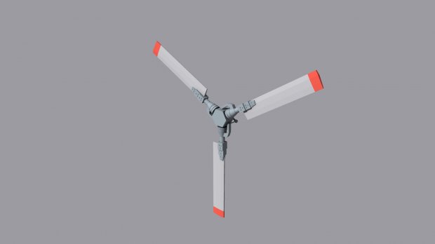 Tail rotor for Mi-24 Hind Gunship Free 3D Model - .obj .lwo - Free3D