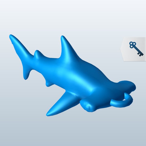 Hammerhead Shark v1 Free 3D Model - .obj .stl - Free3D
