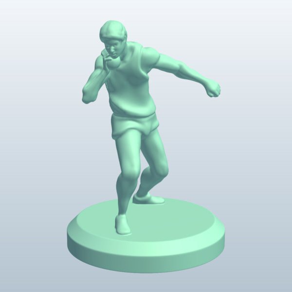 Male Shot Put v2 Free 3D Model - .obj .stl - Free3D