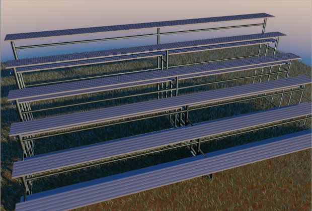 Bleachers Free 3D Model - .obj .c4d - Free3D