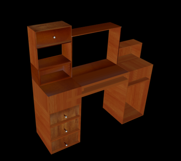 Desk1 Free 3D Model - .3ds .obj .c4d .sldprt - Free3D