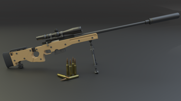 L115A3 Sniper Free 3D Model - .blend - Free3D