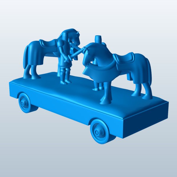 Parade FloatKnights Dueling v1 Free 3D Model - .obj .stl - Free3D