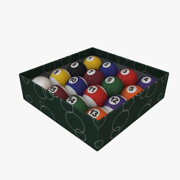 Pool Balls v1 Free 3D Model - .obj .stl - Free3D