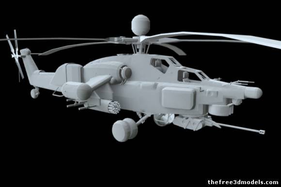 MI-28 Havoc Free 3D Model - .obj - Free3D