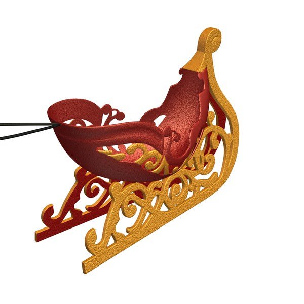 Sleigh v3 Free 3D Model - .obj .stl - Free3D