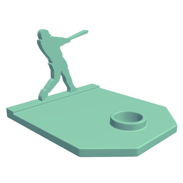Shadow Caster Baseball Batter V2 Free 3D Model - .obj .stl - Free3D