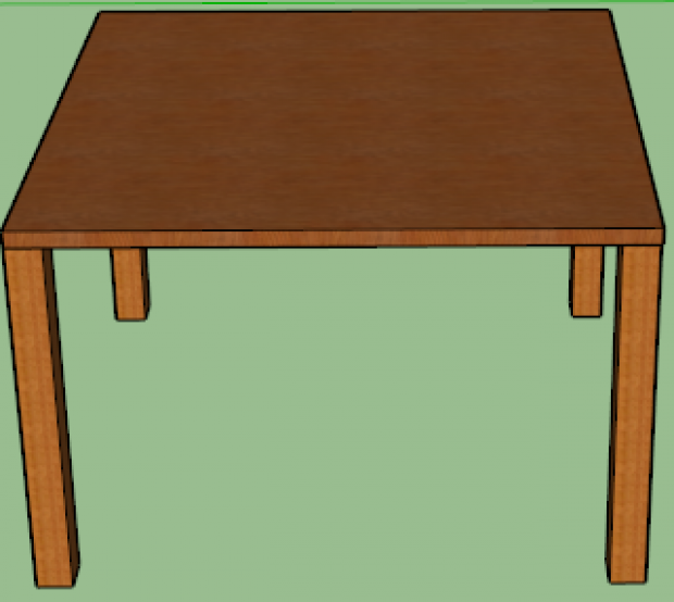 Low Poly Basic Table Free 3D Model - .obj .dae .fbx - Free3D