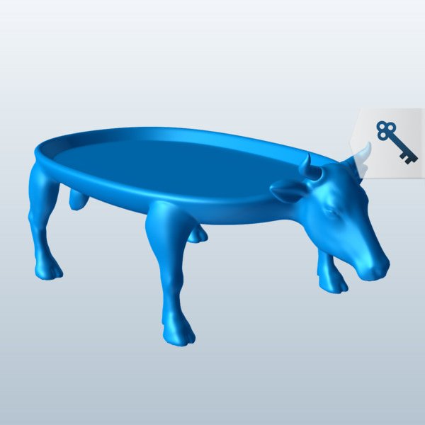 Cow Tray v1 Free 3D Model - .obj .stl - Free3D