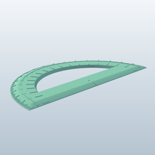 Protractor V2 Free 3D Model - .obj .stl - Free3D